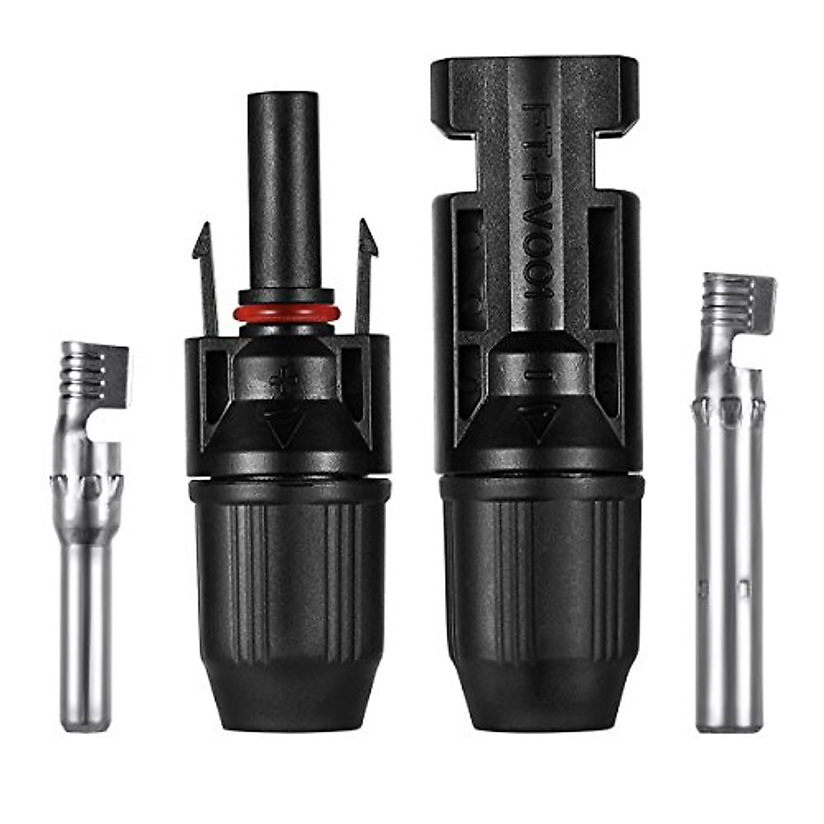 JYFT Solar Panel Cable Connectors Male/Female IP67 30A 1000V DC (1Pair), a Solar Connector Wrenches/Spanners Tool