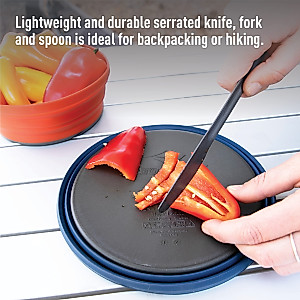 Sea to Summit Alpha Set Camping Cutlery Set with Knife, Fork, and Spoon