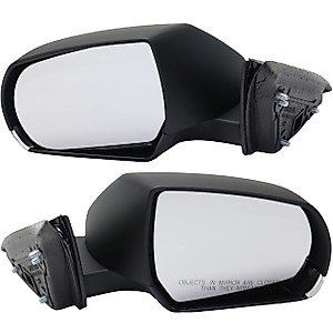 Kool Vue Driver & Passenger Side Power Heated Mirrors for Cadillac ATS 2013 With Signal Light, Memory & Puddle Lamp Paintable For Models Without Side Object Sensor