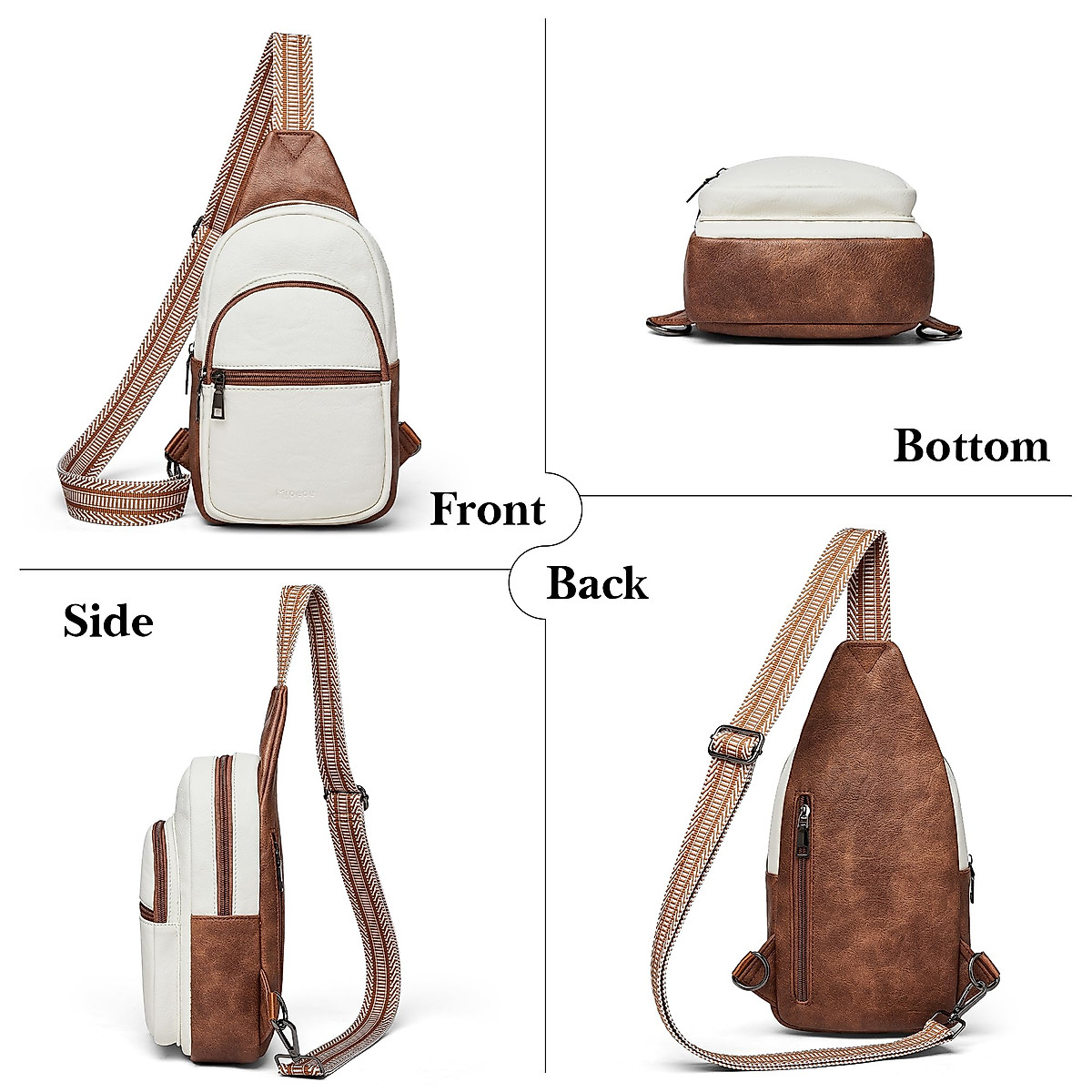 Mroede Sling Bag for Women Crossbody Bags for Women Fanny Packs Sling Purse Backpack Chest Bag Shoulder Handbag Travel