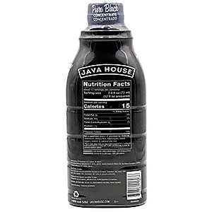 JAVA HOUSE Cold Brew Coffee, Colombian 4:1 Liquid Concentrate, 32 Ounce Bottle