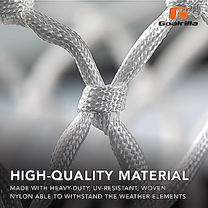 Goalrilla Ultra Heavy Duty All-Weather Nylon Net, White (B2602W)