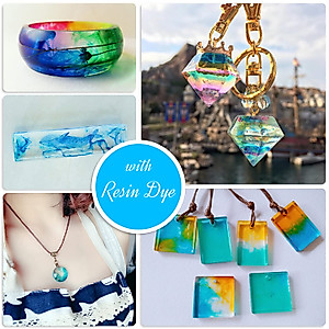 Epoxy Resin Starter Kit - .6 Gallon Epoxy Resin with Alcohol Ink, Metallic Ink, Resin Pigment, Mica Powder, Foil Flakes, Glitter and Cast Accessories for Beginners, DIY Resin, Jewelry Making, Tumbler