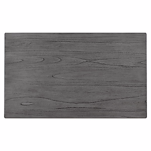 HZSSDTKJ 6-Piece Classic and Traditional Style Dining Set, Wooden Rectangular Table with 4 Upholstered Chairs & a Bench for 6 People for Dining Room Living Room Kitchen (White+Gray-01)