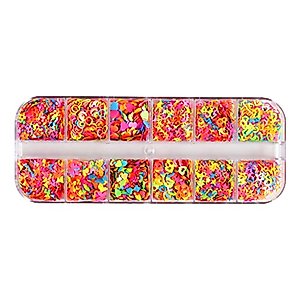 Glitter Flakes Stars Love Heart Numbers English Mixed Sequins Epoxy Resin Mold Filler Nail Art Decorations