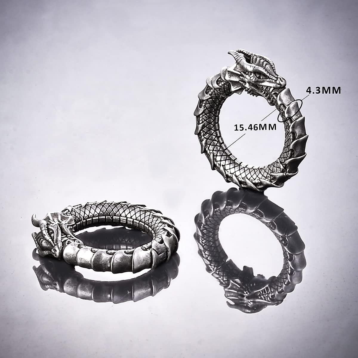 PUNKYOUTH 1 Pair 2g Ear Hanger Dangle Gauges For Ear Hoop Ear Plugs Brass Ear Gauges Floral Retro Dragon Stretcher Expander Piercings