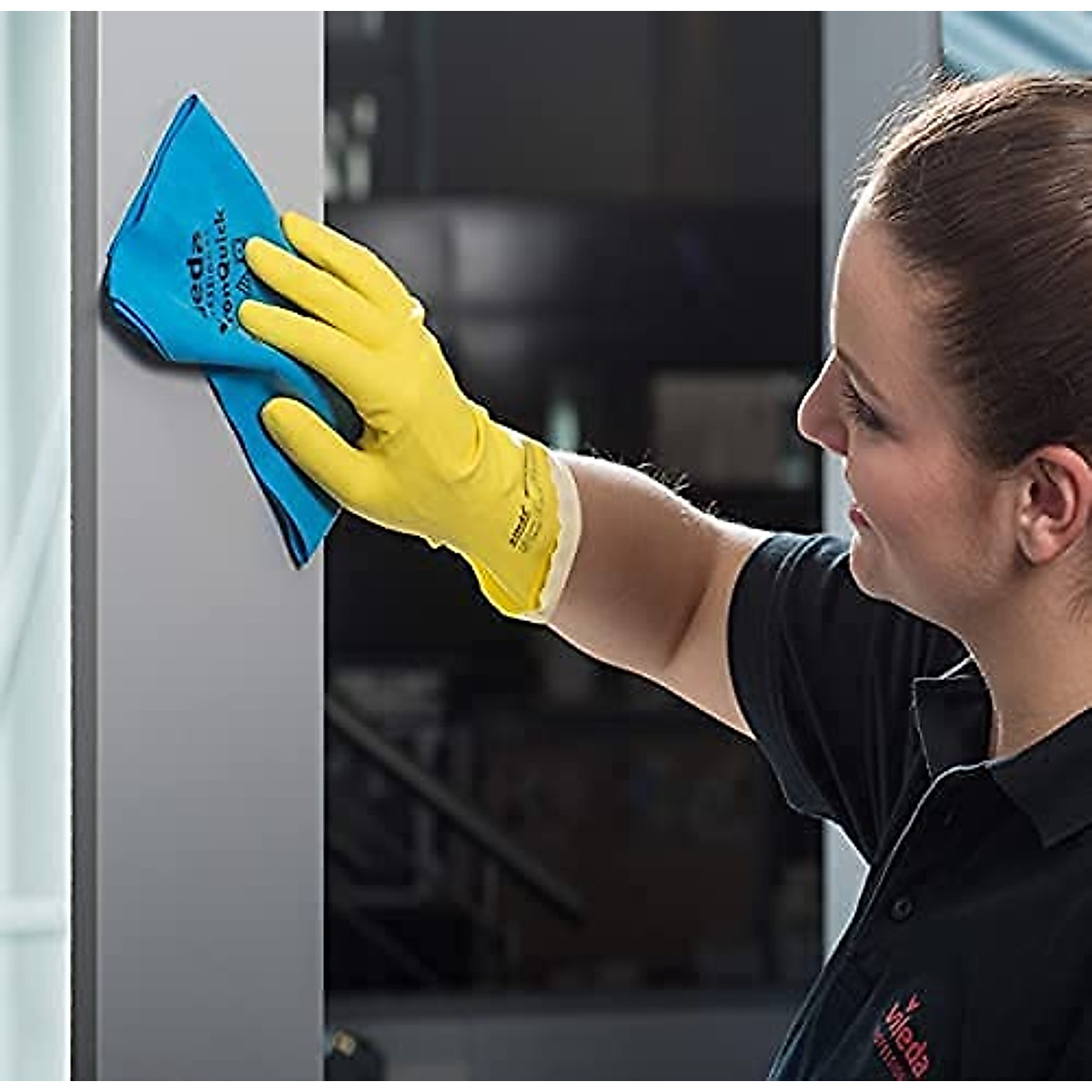 Vileda Professional MicronQuick Microfiber Wipe – Pack of 5 Cleaning Cloth for Pre-Preparation Methods – Lint Free and Improved Wear Resistance - Streak Free Surface Cleaning