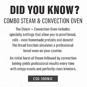 CUISINART CSO-300N1C Combo Steam Plus Convection Oven, Silver