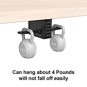 PC Gaming Headphone Headset Holder Hanger Hook Stand, HORUMP Dual Headphone Stand Under Desk with 5 Ports USB Charging Station, Suitable for Gamer Earphone Accessories as Boyfriend, Son, Husband Gifts