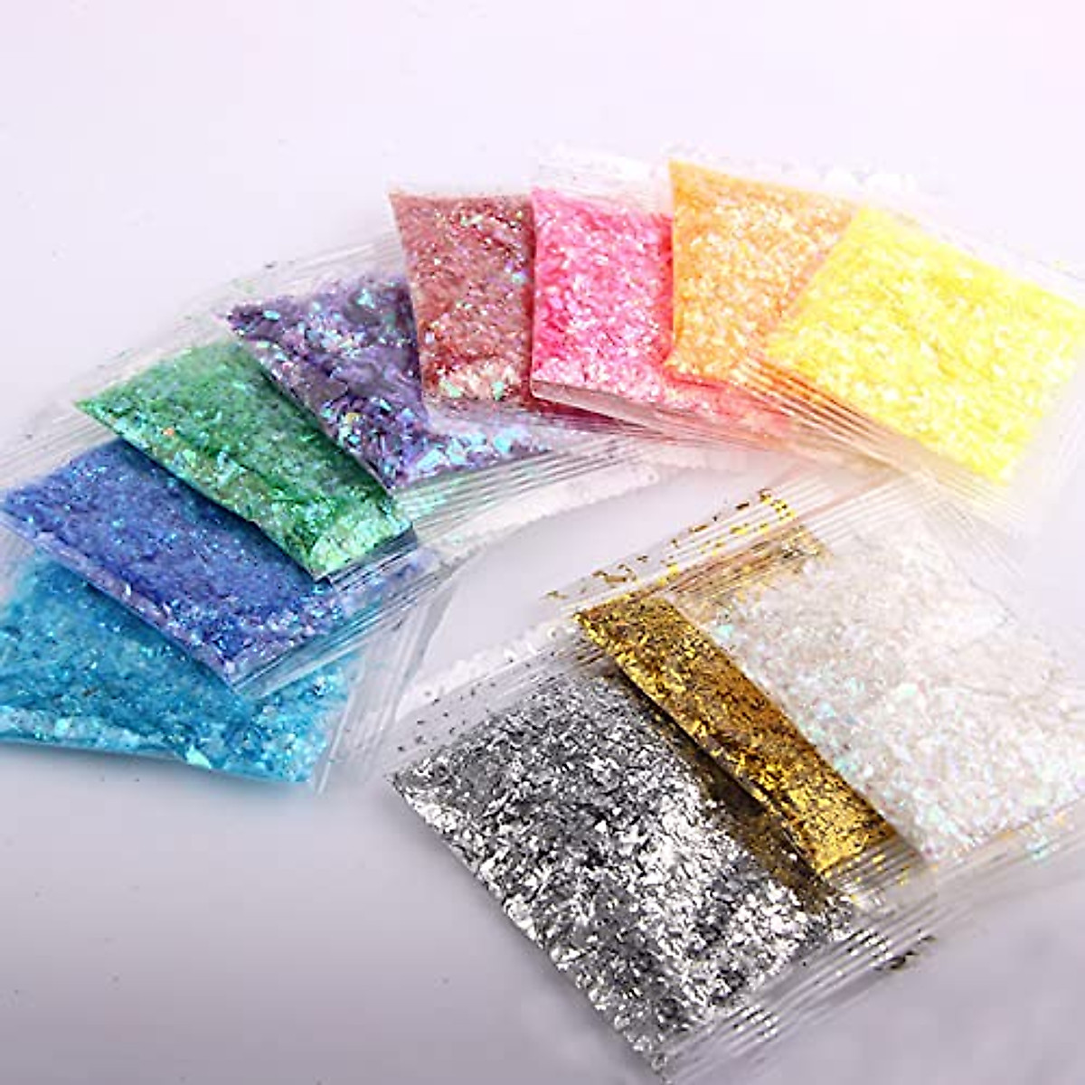 1 Set Glitter Powder Sequins Flakes Resin Epoxy Mold Filling Sequins for Nail Art Decoration DIY Jewelry Making