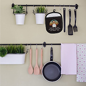 ZJXHPO Bob Inspired Pot Holder Fine I’ll Go But I’m Gonna Complain The Whole Time Oven Mitts Gift Baking Hot Pads Pocket Baker Hot Pot Holders Potholders (Whole Time)