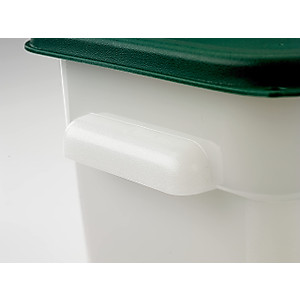 Carlisle FoodService Products Squares Square Food Storage Container Lid with Stackable Design for Catering, Buffets, Restaurants, Proprietary Blend, 2 To 4 Quarts, Forest Green
