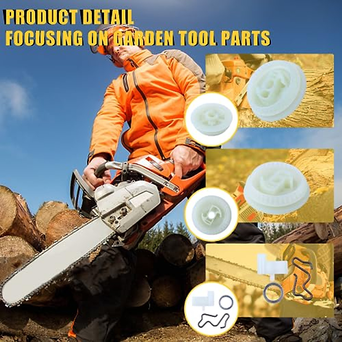 HAISHINE Recoil Starter Pulley and Pawl Kit Fit Stihl MS180 MS210 MS230 MS250 017 021 023 025 Chainsaw