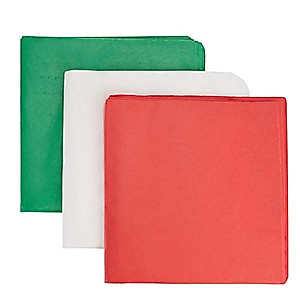 CCINEE 180 Sheets 20" X 20" Christmas Tissue Paper Assortment Color Gift Wrapping Accessory for Holiday Party Supplies
