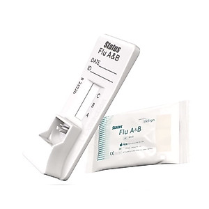Lifesign 36025 - Status Flu A&B Flu Tests, CLIA-Waived for Swab Specimens, Made in The USA (25 Tests per Box)