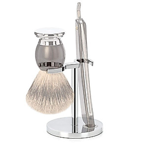 MÜHLE Universal Stand for Razors & Shaving Brushes | Shave Accessory | Chrome Modern Design
