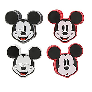 Disney Mickey Mouse Bag Clips, Set of 4 - Durable Plastic Clips