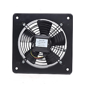 DNYSYSJ 10 Inch Through Wall Exhaust Fan, 120W 1088CFM 2600 RPM High Airflow Low Noise, Explosion-Proof Ventilation Extractor Fan Axial Fan for Kitchen, Basements, Garage, Warehouse and Workshop