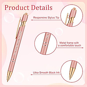 10 Pcs Rose Gold Demotivational Pens Black Ink Snarky Office Pens Complaining Quote Funny Work Pens Sarcastic Pens Negative Passive Rose Gold Ballpoint Pen for Colleague Coworker Writing Office Gifts