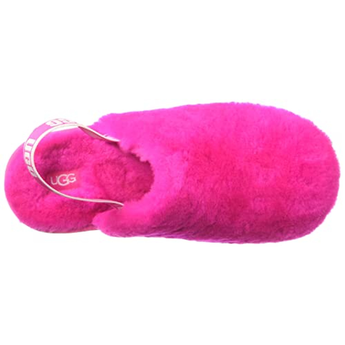 UGG Girls K Fluff Yeah Clog Slipper, Rock Rose, 6 Big Kid