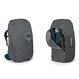 Osprey Fairview Trek 50 Women's Travel and Backpacking Backpack, Night Jungle Blue