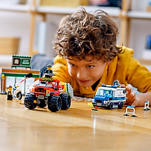 LEGO City Police Monster Truck Heist 60245 Police Toy, Cool Building Set for Kids (362 Pieces)