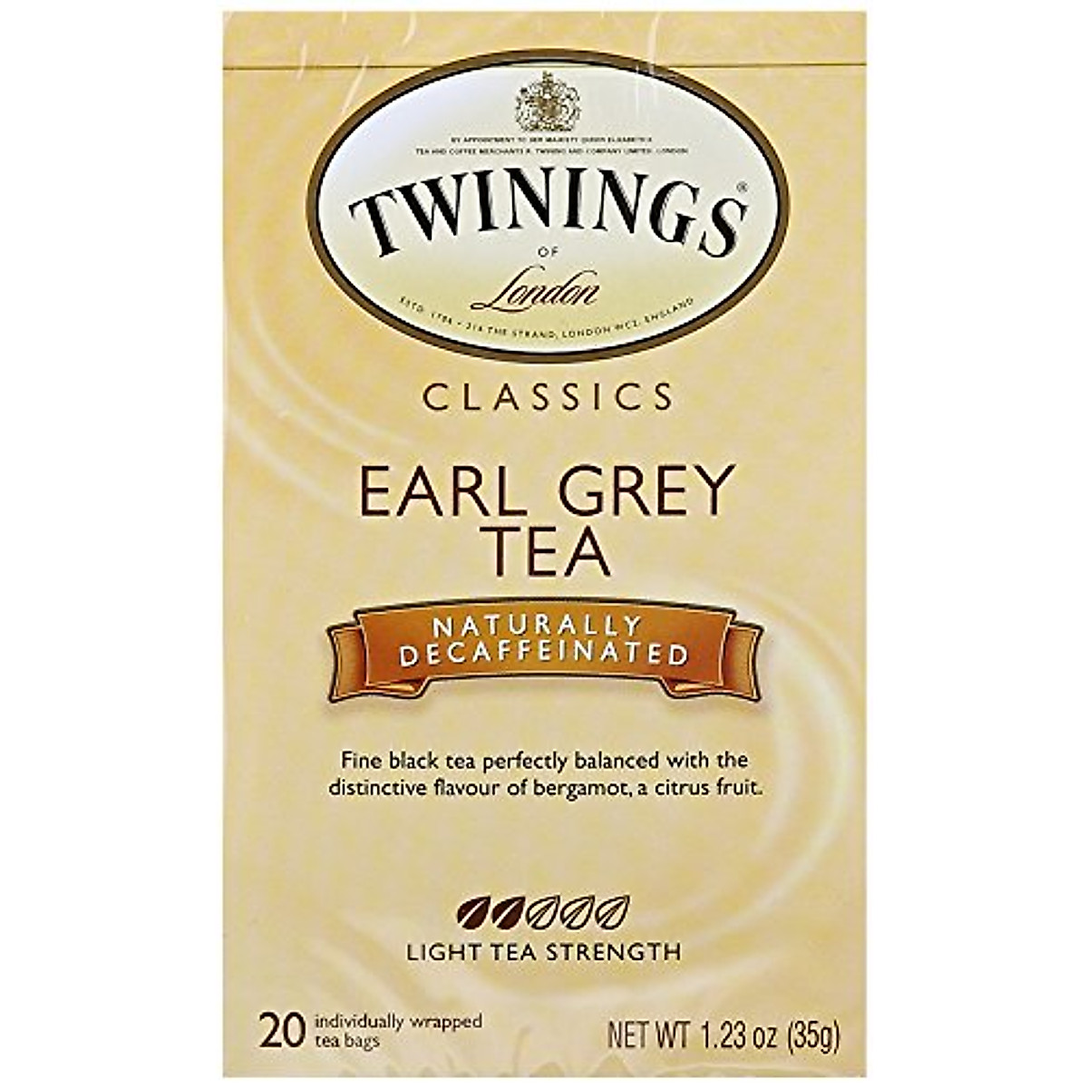 Twinings Earl Grey Decaf Tea, 20 Count
