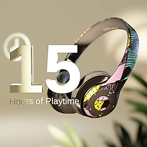 Disney Nightmare Before Christmas Sally Dress Bluetooth Headphones - Wireless Foldable Over-Ear Headset, Built-in Mic, Enchanting Sally & Friends Design, for Adults & Kids