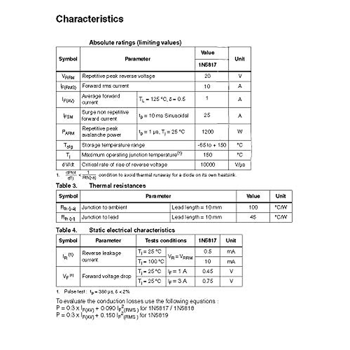 AMX Solar Diodes - Solar Panel Blocking Diodes and Bypass Diodes for Mini Solar Cell Project Connections up to 20v 1000ma - 1N5817 - Pack of 20