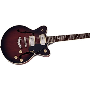 Gretsch G2655-P90 Streamliner Center Block Jr. Double-Cut P90 Electric Guitar - Claret Burst