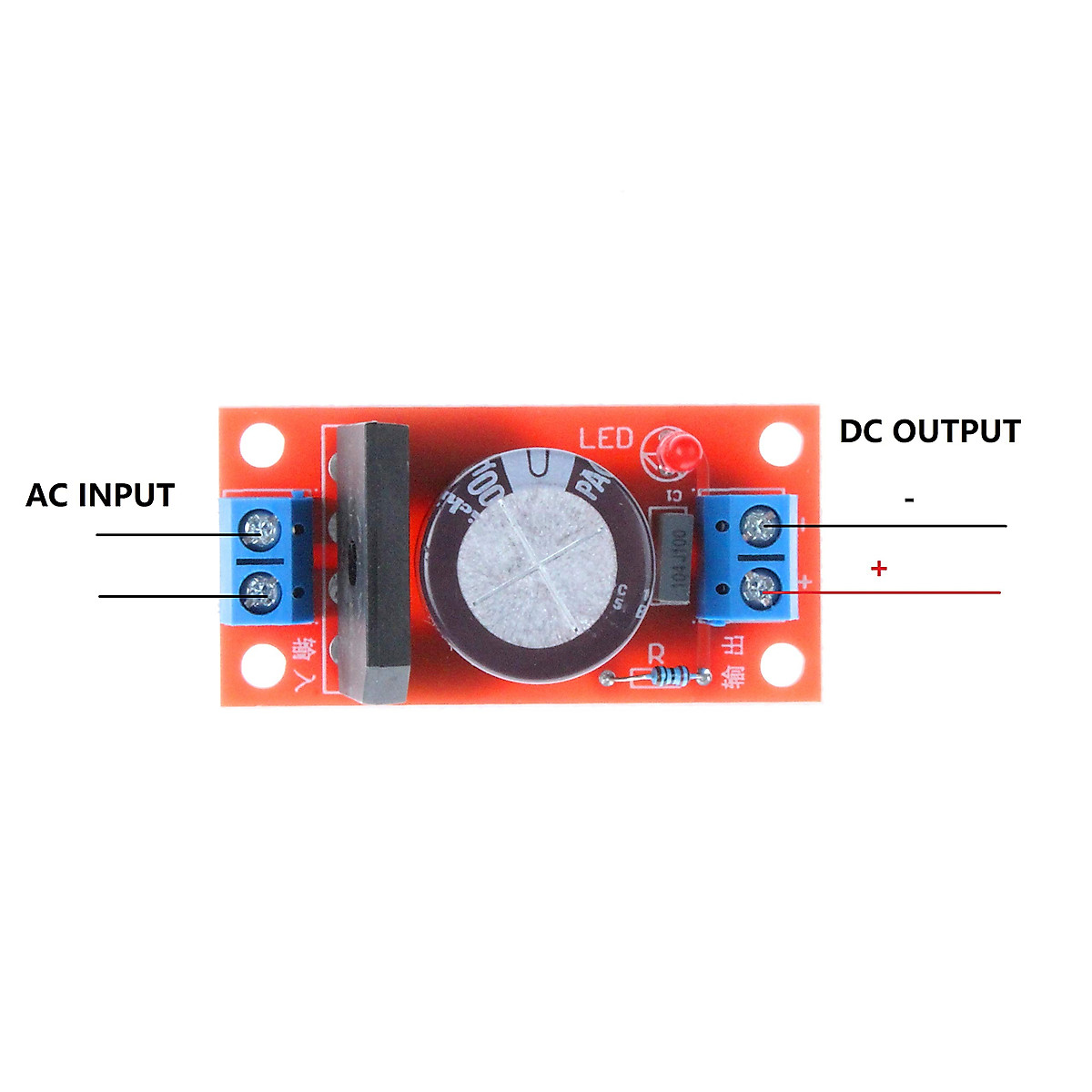 NOYITO 8A Rectifier Filter Power Supply Board AC to DC Single Power Supply Board
