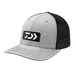 Fishing Cap Trucker Embroidered Grey and Black Logo