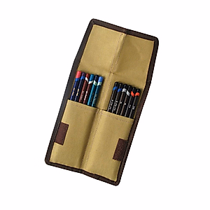 Derwent Pencil Case, Canvas Wrap Pencil Holder, Holds up to 12 Pencils (2300671)
