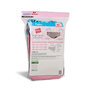 Hanes Girls Comfort Period Underwear, Boyshort And Panties, Moderate Protection, 4-pack Hipster, Hipster - Multi - 4 Pack, 8 US