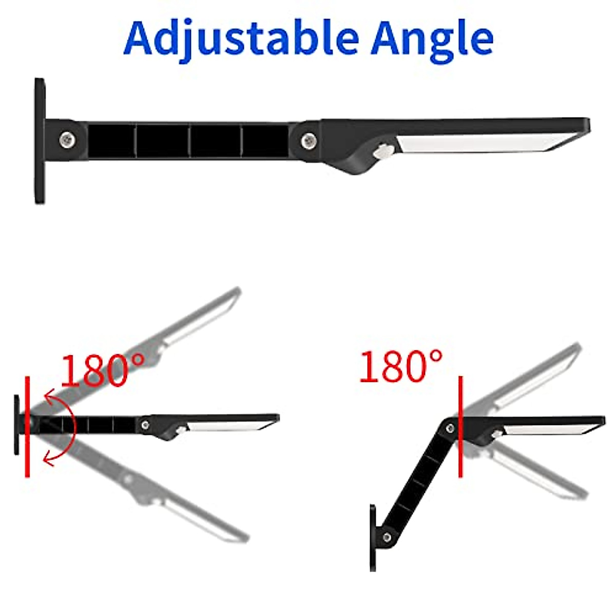 Aqonsie Solar Lights Outdoor with Remote, 180° Adjustable 56LED Solar Flood Light, Outside Security Motion Sensor Lights Outdoor with 3 Lighting Modes for Backyard,Gutter,Garden,Front Door 4 Pack