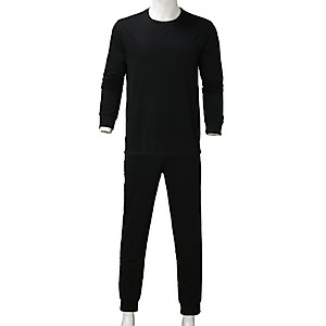 Stoota Mens 2021 2 Pieces Solid & Colorblock Tracksuit Outfit Set, Jogging Sport Gym Sweatsuit Pants Activewear Jumpsuit