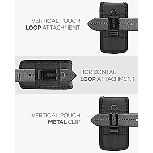 Encased 2-in-1 Belt Pouch with Rugged Case for Samsung Galaxy S22 Ultra - Shockproof Cover with Ballistic Nylon Phone Holster Clip (S22-ULTRA)