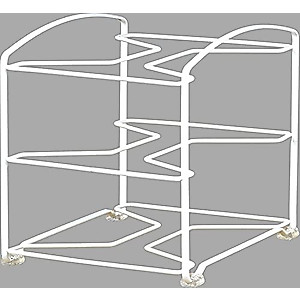 SimpleHouseware Kitchen Wrap Organizer Rack, White