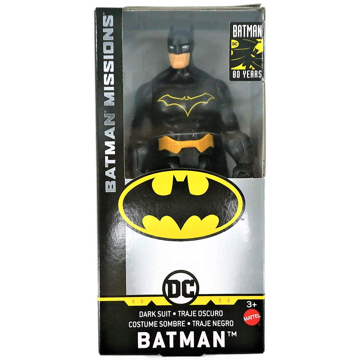 Batman Missions DC 6 Inch Action Figures | 5 Pack Includes The Joker, Grey Suit Batman, Black Suit Batman, Robin and Nightwing | 5 Point Articulation