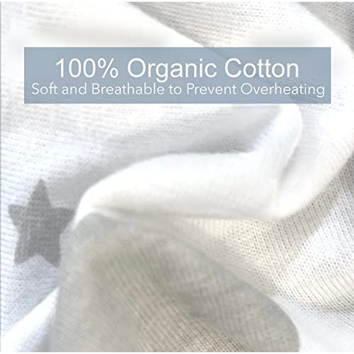 100% Organic Cotton Swaddle Blanket Baby Girl Boy Infant Sleep Sack Wrap, Adjustable Infant Swaddle Wrap Newborn Babies Small 0-3 Months. Clouds, Swirls, and Sleepy Animals. (Neutral Gray 3Pk)