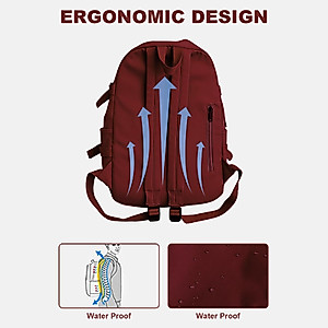 MINGPINHUIUS Backpack for School College High School Bag for Girls Boys Teen School Book Bag Casual Travel Laptop Backpacks for Women Men