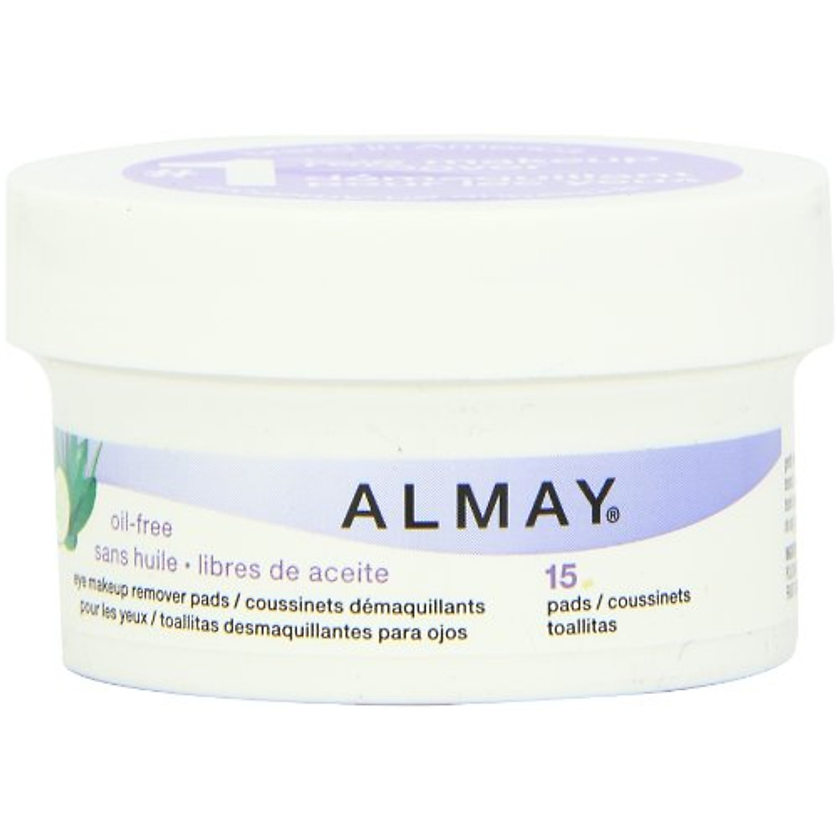 Almay Oil Free Eye Makeup Remover Pads, 15 Count in 1 box