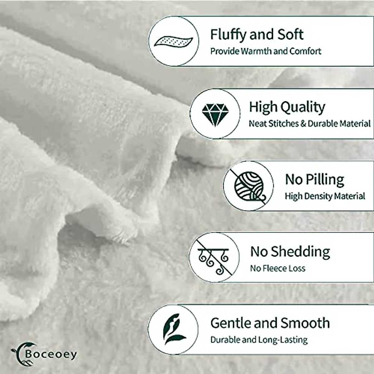 Boceoey Throw Blanket for Couch Soft Blanket Warm Lightweight, Fleece Blanket Queen Size for Bedspread, Fluffy Cozy Blankets for Bed Sofa Travel Camping 108x90 Inches Sea Otter