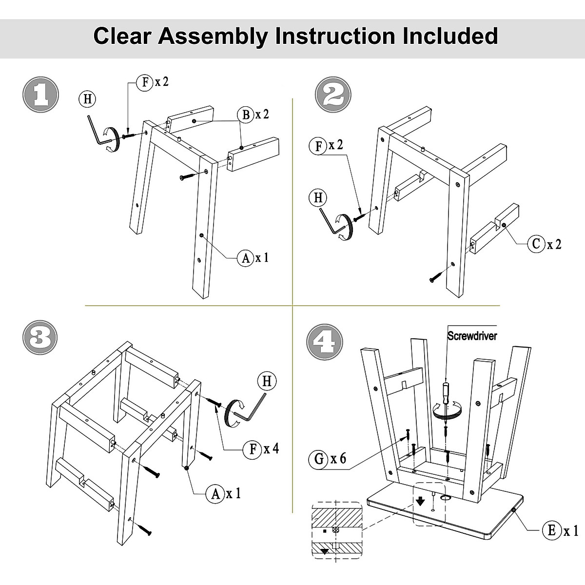 Dolonm Acacia Wood Stool Rectangle Small End Table, for Living Room Sofa Stool, Bedroom Makeup Stool, Bathroom Stool Wood 17.7" D x 11.4" W x 17.5" H, Natural