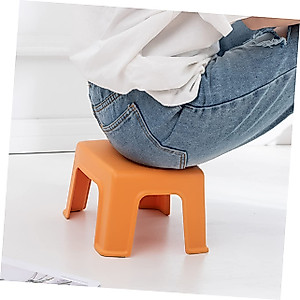 Veemoon 1pc Plastic Stool Children Stool Anti-Skid Stool Children Sitting Stool Mattress Pump Creative Footstool Kid Step Stool Bed Skirting Home Furniture Pp Aldult Non-Slip Stool