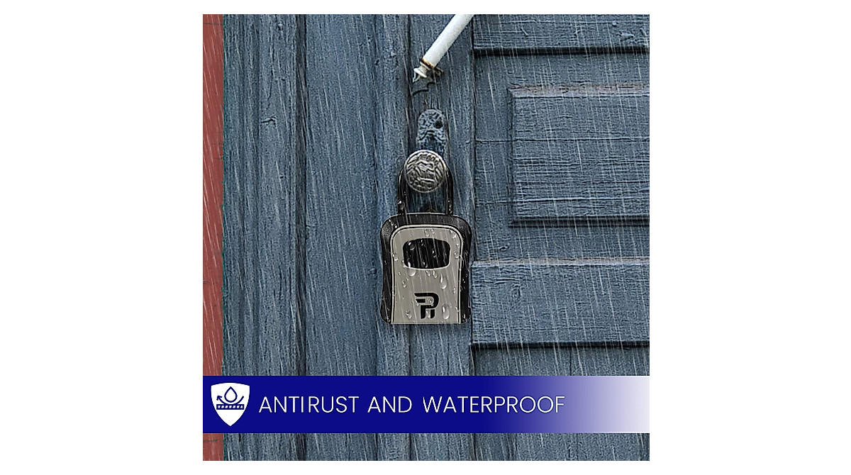 Secure Outdoor Key Lock Box - Durable Combination Storage