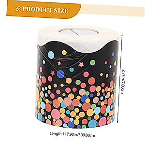 Ciieeo 2 Rolls Bulletin Board Stickers Removable Wall Stickers Black Out Stickers Black Chalkboard Classroom Border Trim Bulletin Board Border Stickers Bulletin Border Sticker Wall Decors