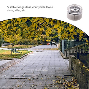 Uonlytech Solar-Powered Yard Lamp Underground Ground Buried Light Outdoor Solar Garden Easy Install Red Waterproof