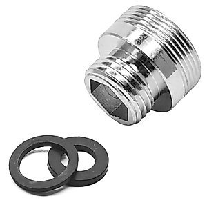 1 Pcs Faucet Aerator Adapter Kitchen Sink Faucet Adapter Accessories for Garden Hoses, Water Filters, Faucets, Male 22mm to Male 15.5mm Adapter