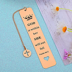 Inspirational Religious Gift for Women Daughter Bridal Shower Gift for Teens Baptism Gifts for Girl Easter Gifts for Toddlers Christian Gifts for Wife Mom First Communion Bookmark Gift for Goddaughter